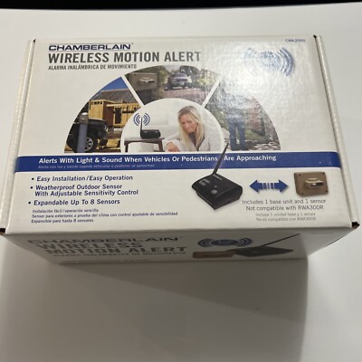 NEW Chamberlain CWA2000 Outdoor Wireless Motion Alert Sensor | eBay