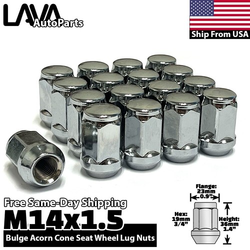 20x Chrome 14x1.5 Lug Nut Fit Honda Pilot Ridgeline Odyssey Acura MDX ...