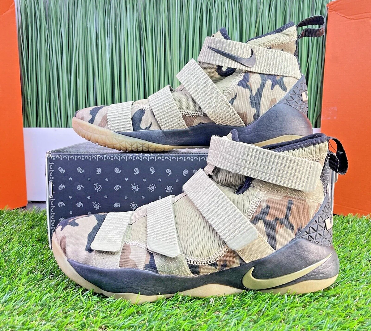 Camo Lebrons 11