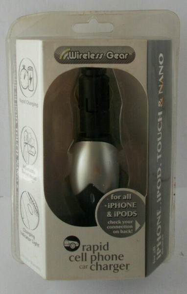 Wireless Gear Swivel-Head Rapid Cell Phone Car Charger for iPhone & by ...
