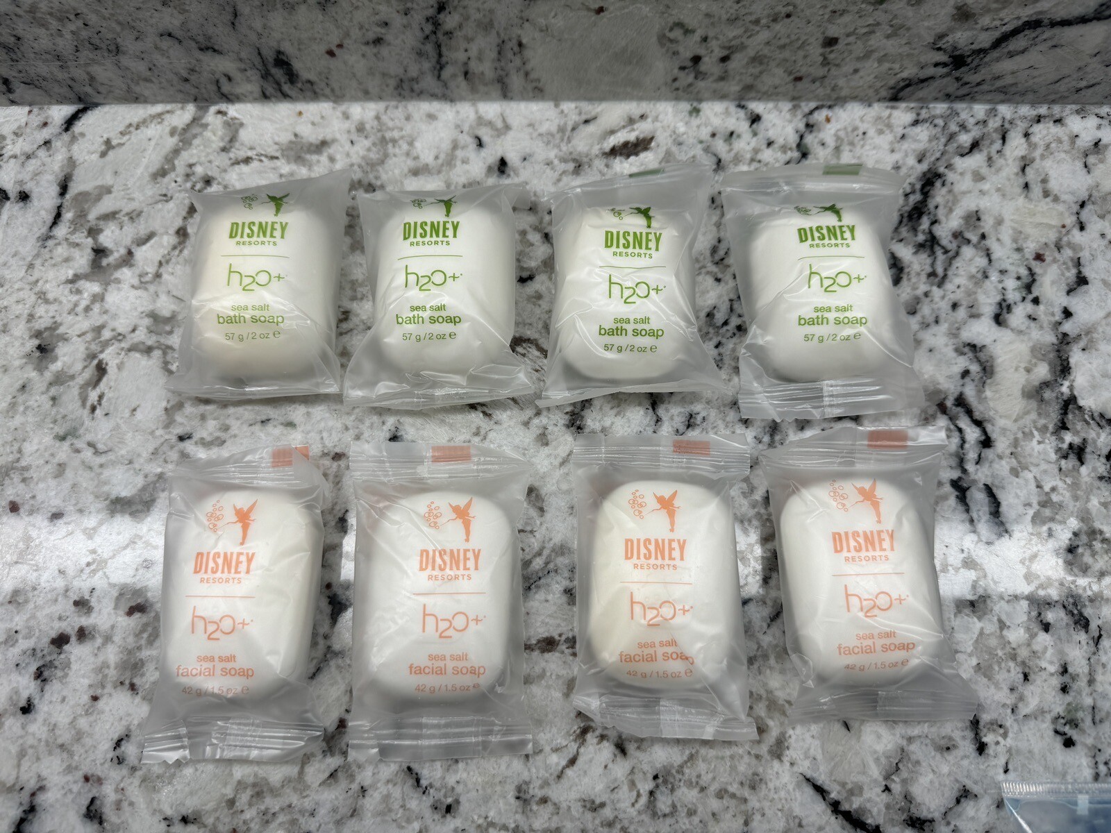 LOT 8 Disney Resorts Hotel H2O+ Beauty Sea Salt Facial Soap 1.5 oz ...