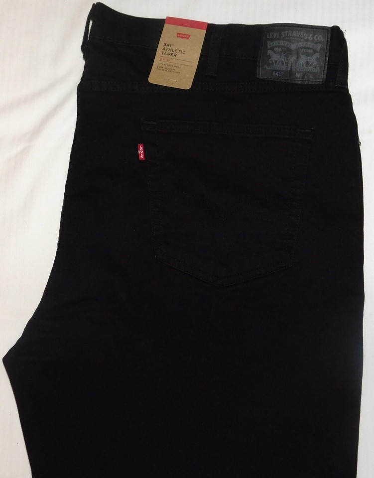 LEVIS 541 Athletic Taper Jeans Stretch Big & Tall Sizing Black NWT ...