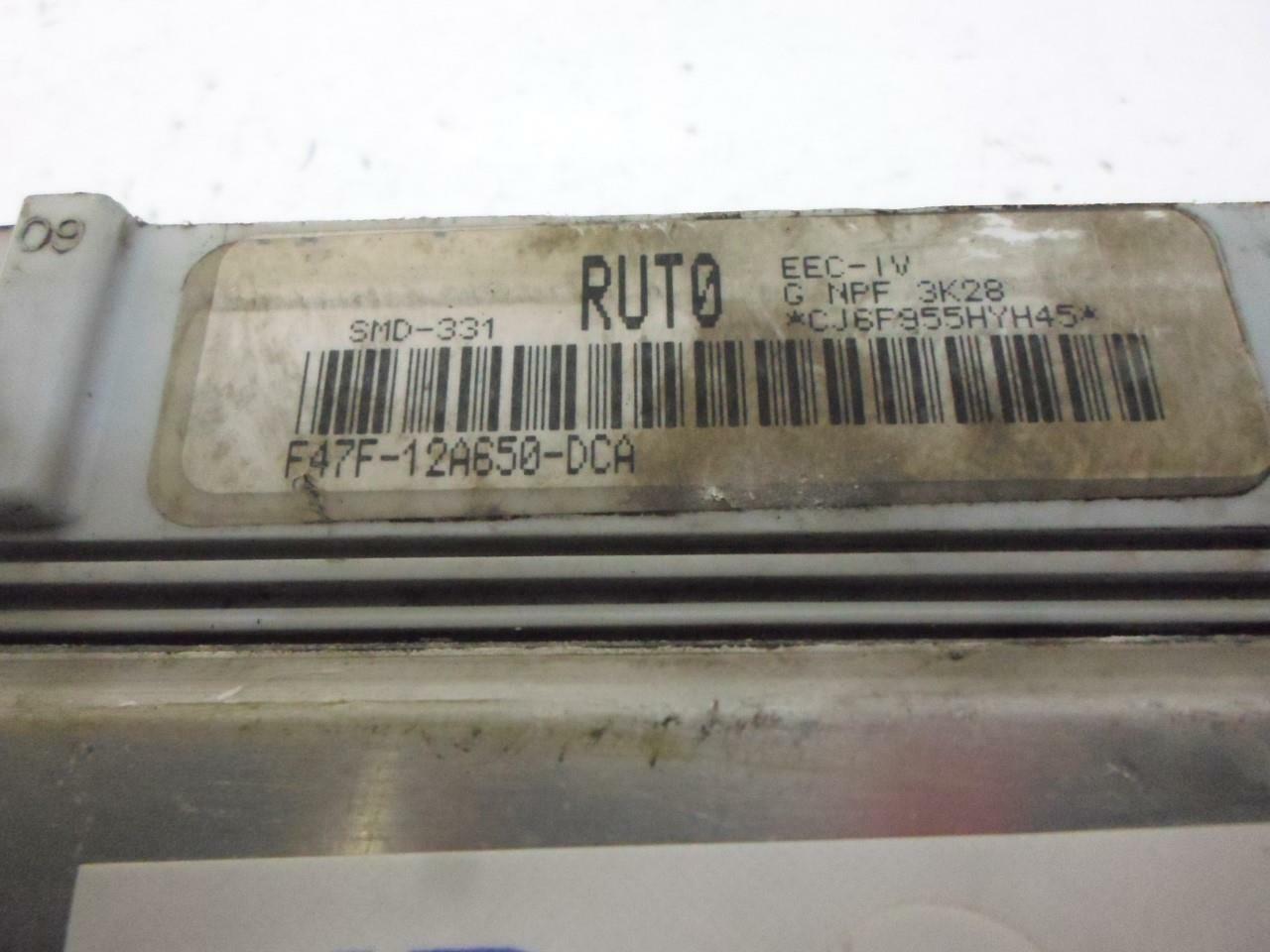 ENGINE COMPUTER FORD RANGER 1994 F47F-12A650-DCA RUT0 PCM ECM ECU OEM ...