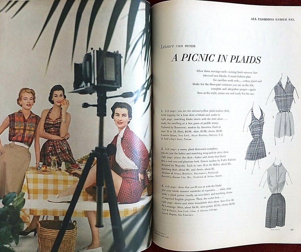 Glamour Magazine ~ June 1954 ~ Sunny Hartnett Coffin Frances McLaughlin ...