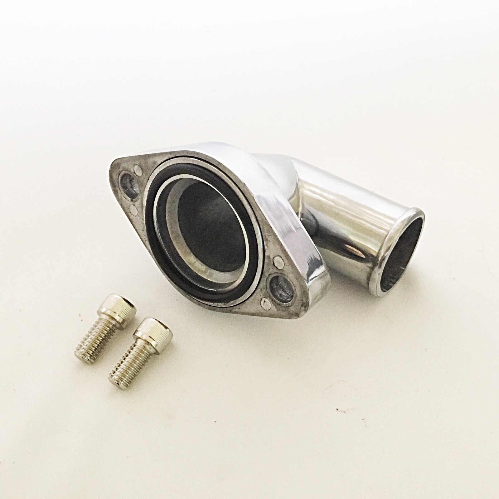 Aluminum Polished 90 Degree Swivel Water Neck SBC BBC Chevy V8 | eBay