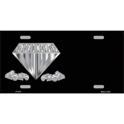 Diamonds Offset Metal Novelty License Plate Tag LP-4211 | eBay
