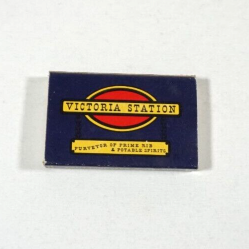 Matchbook Matchbox Victoria Station CA Purveyor Prime Rib Potable ...