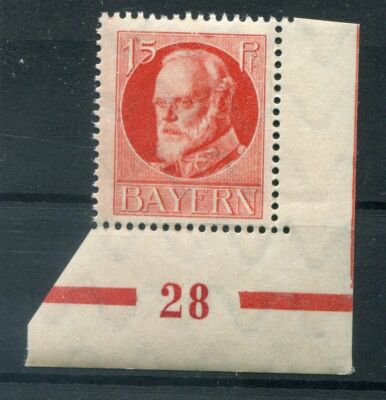 Bavaria Plate Number 28 On 115 Impeccable MNH Mint (78644 | eBay