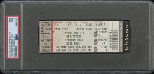 2018 Taylor Swift Reputation Stadium Tour FULL Ticket Rose Bowl, CA PSA ...