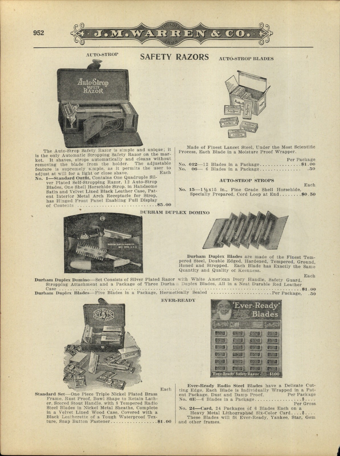 1915 PAPER AD 4 PG Gillette Safety Razors Aristocrat Pocket Ever-Ready ...