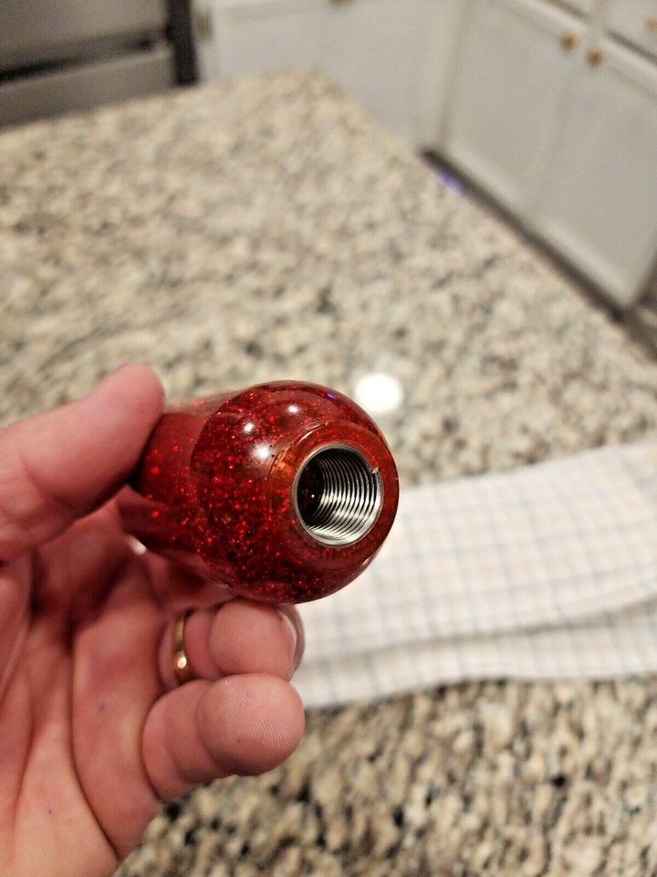Vintage Custom Red Metal Flake Shift Knob | Rat Fink Hot Rod Rat Rod ...