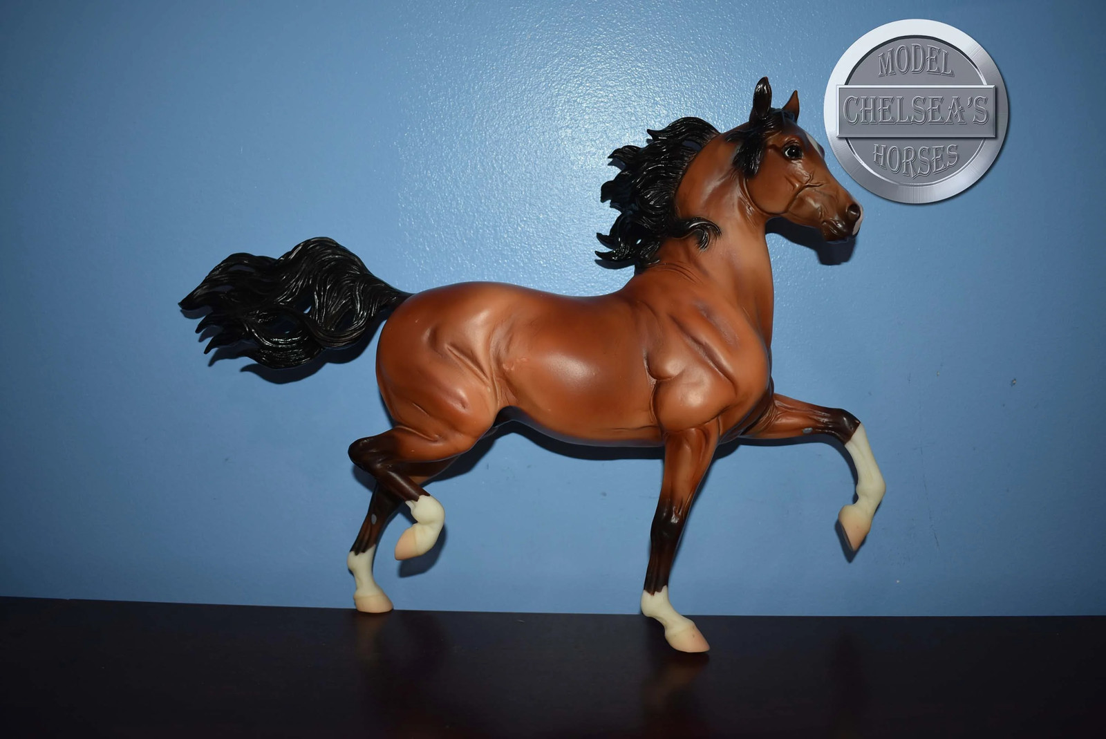 Red Bay Color Crazy Herd Stallion-Huckleberry Bey Mol… - Gem