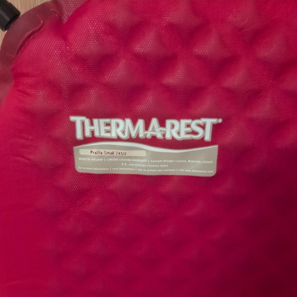 Therm-a-Rest Prolite Small Lightweight Self-Inflating Mat, Red | eBay UK