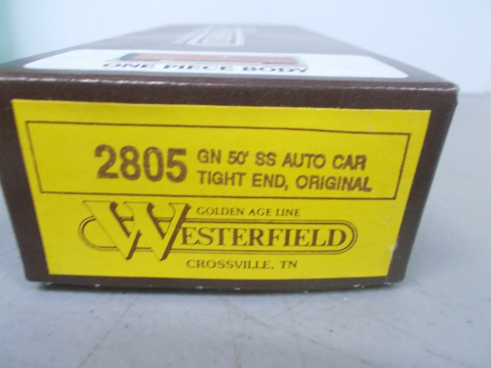 WESTERFIELD # 2805~ GN 50' SS AUTO BOX CAR KIT~ONE PIECE BODY~HO SCALE ...