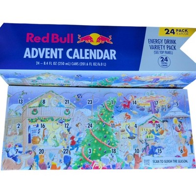 Red Bull Advent Calendar 24 Cans In HAND Pink Green Yellow Fast ...