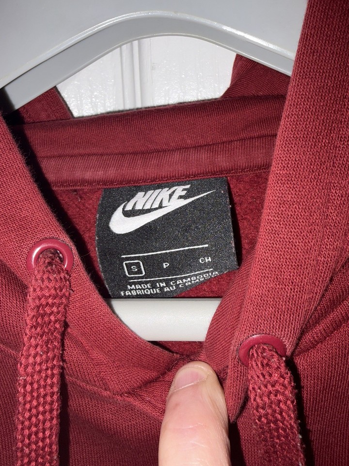 Nike Red Hoodie MEN Small. Excellent Condition | eBay UK