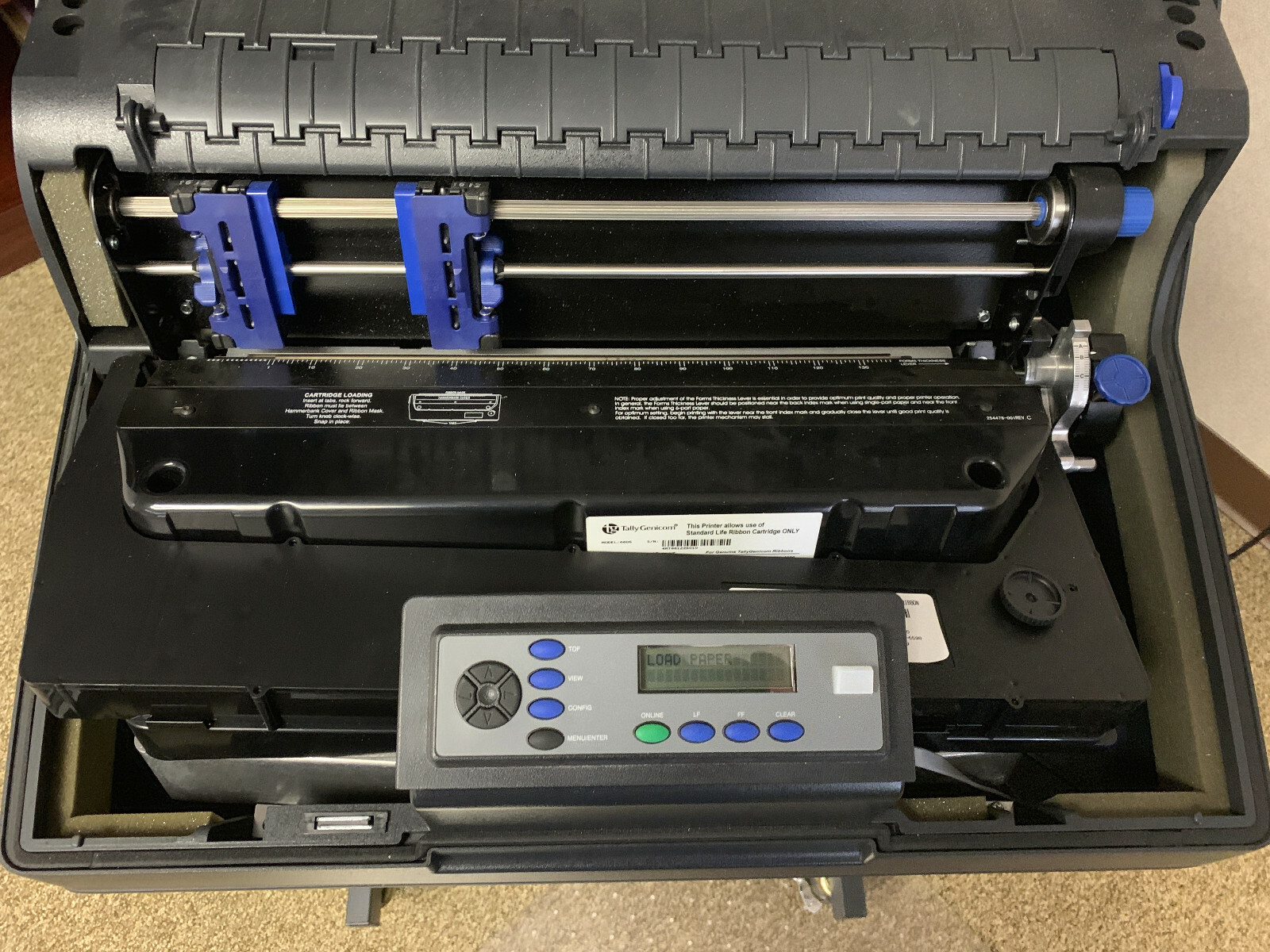 Tally Genicom 6505 Line Printer on Stand | eBay