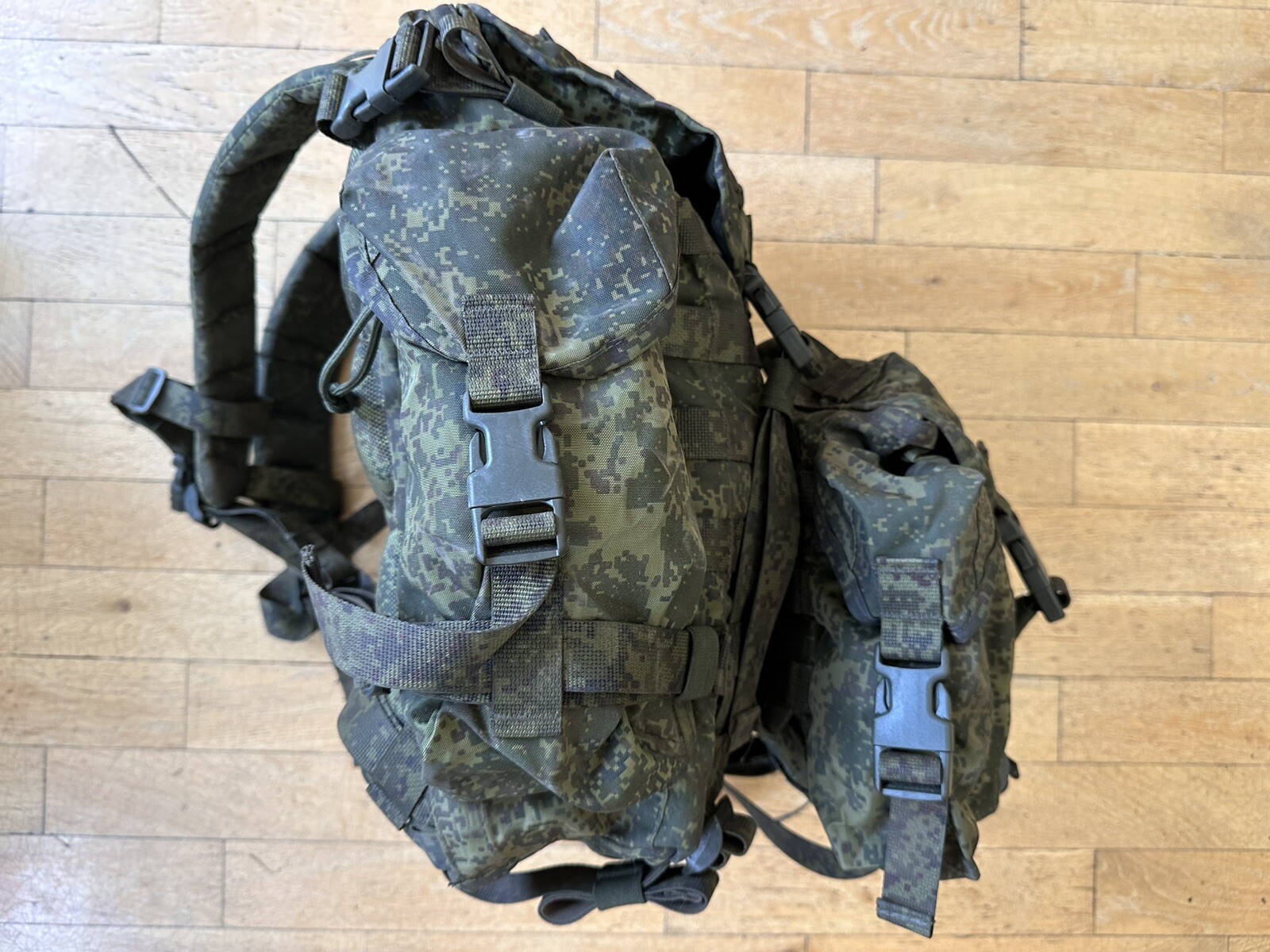 Russian Army Original Hiking Backpack 6SH117 25L + 7L Buttpaсk MOLLE ...