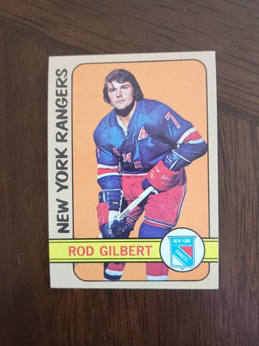 1972-73 TOPPS ROD GILBERT #80 NEW YORK RANGERS VINTAGE HOCKEY CARD ...