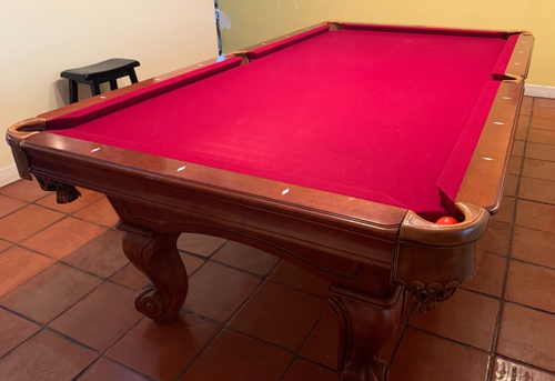 Imperial International Canton 8' Luxury Red Pool Table | eBay