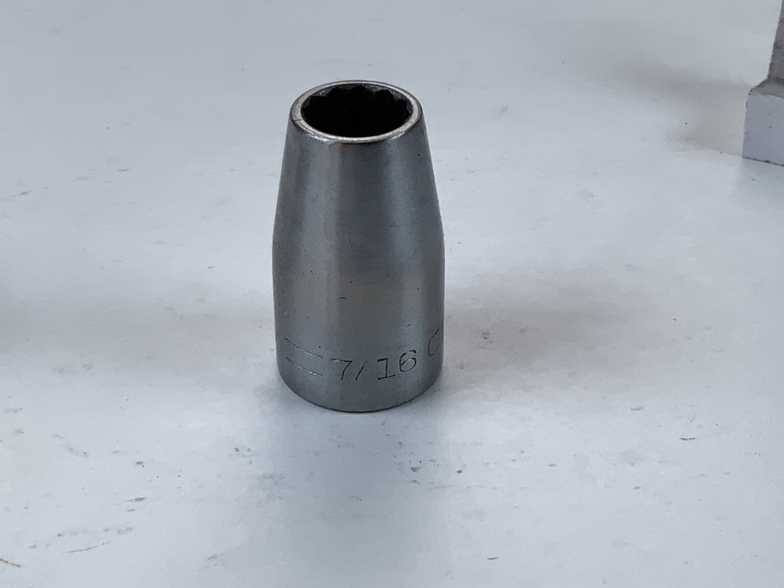 Craftsman =V= 7/16in. 1/2 Drive 12pt Socket, Tapered Shoulder ...