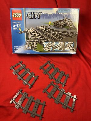 LEGO 7895 Plus 4 Xtra Curve Tracks RC Trains – 2 Switch Tracks 8 Total ...