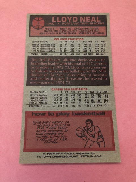 1976-77 Topps - #7 Lloyd Neal for sale online | eBay