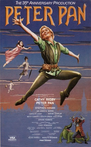 Cathy Rigby "PETER PAN" Jule Styne / Comden and Green 1990 Baltimore ...