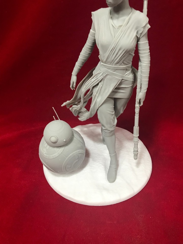 Star Wars - Rey "The Scavenger"- Fan Art - Resin Model Kit - 1/8 - 1/6 ...