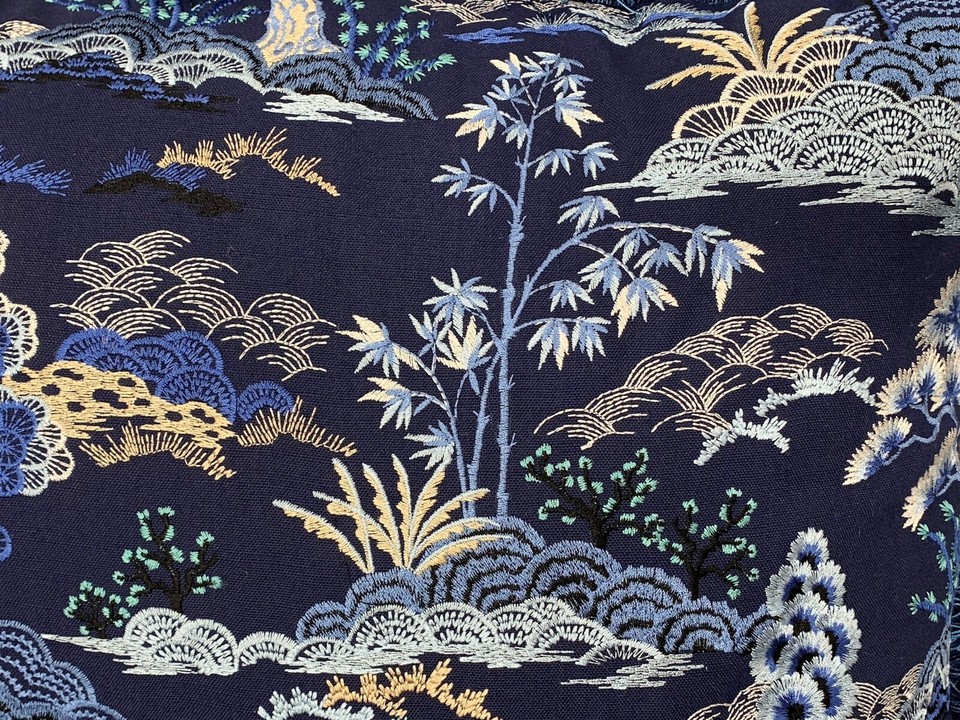 P Kaufmann Couture Pillow Ming Toile Duck Feather Asian Chinoiserie | eBay