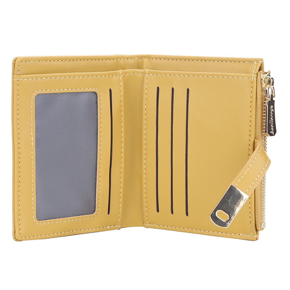 Women's Leather Zip Wallet Multi-card Slot Credit Card Wallet Pocket ...