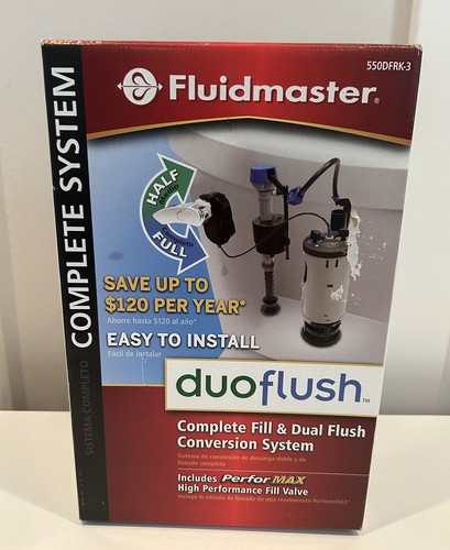 Fluidmaster Duo Flush Complete Fill & Dual Flush Conversion System 550 ...
