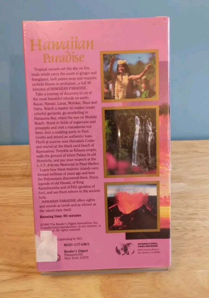 Reader’s Digest Hawaiian Paradise VHS Travel Educational New Factory ...