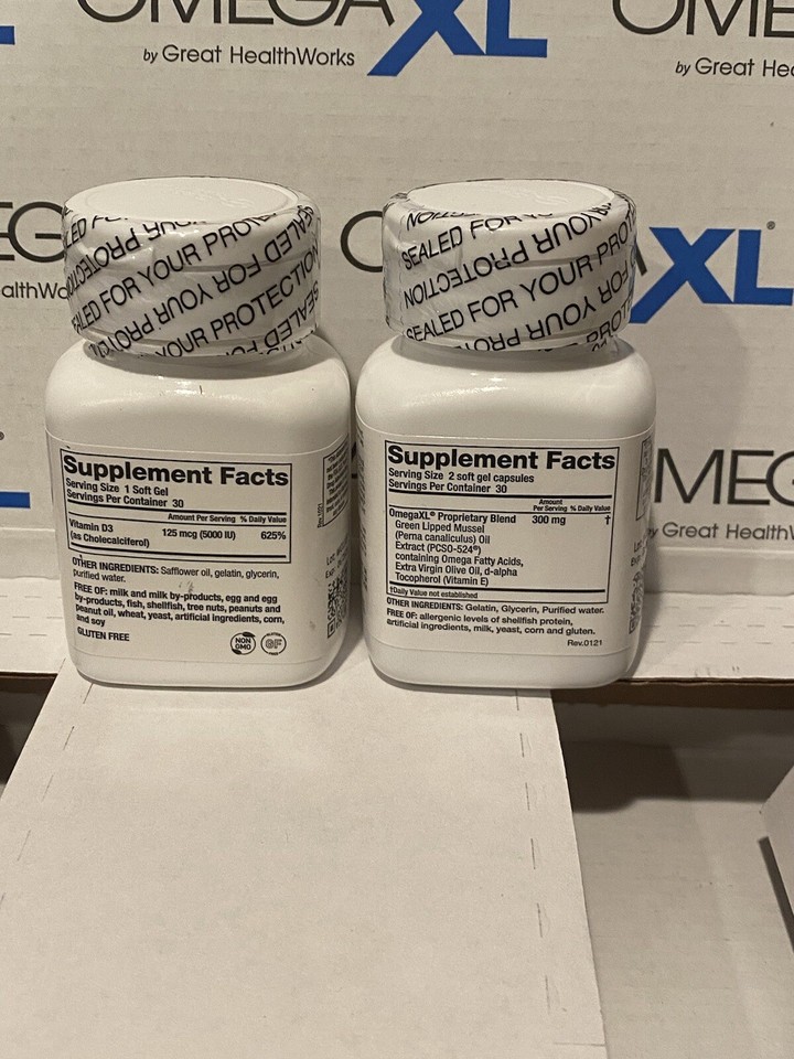 Omega XL 120ct by Great HealthWorks: , Joint Pain Relief - FREE ...