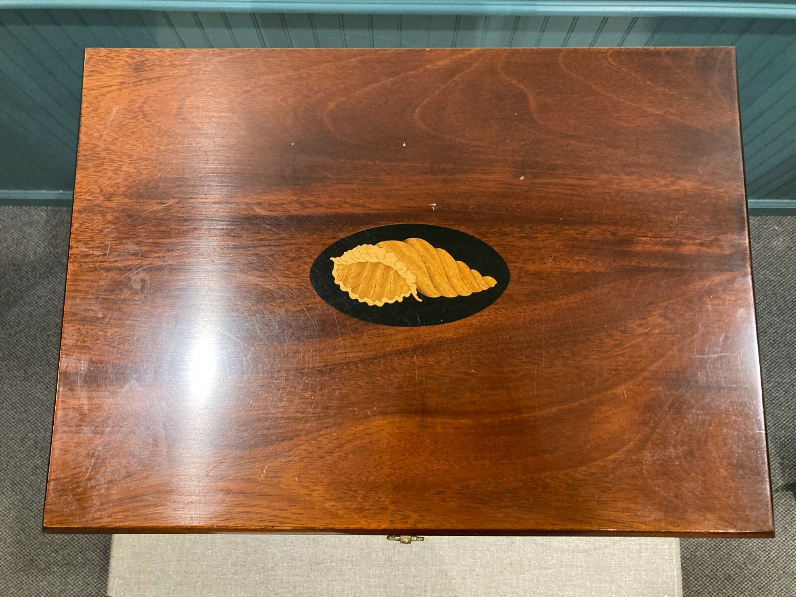 Antique Madison Square Hepplewhite Mahogany w/ Inlay Side Table | eBay