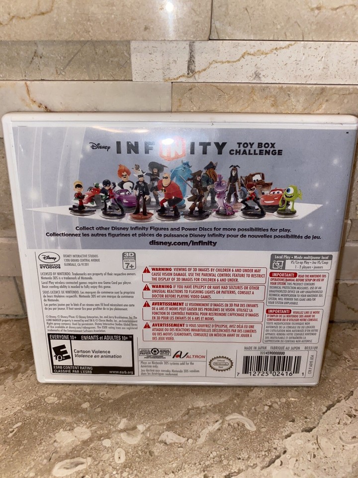 NINTENDO TOY BOX CHALLENGE DISNEY INFINITY 3DS GAME | eBay