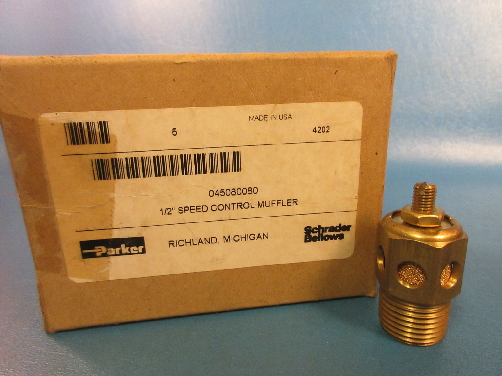 Parker 045080080 Speed Control Muffler, 1/2 NPT (Schrarder) | eBay