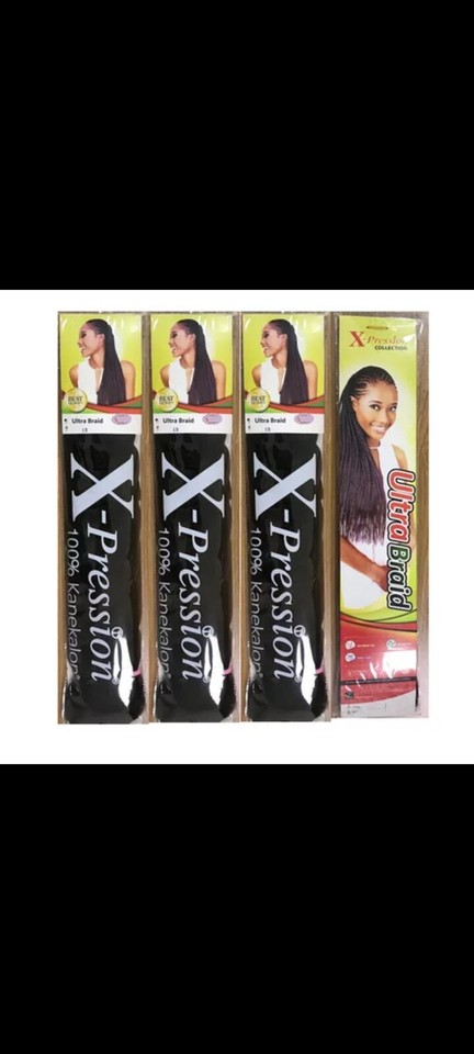 Xpression 100% Kanekalon 82" Braid Hair 5 packs, color #4 | eBay