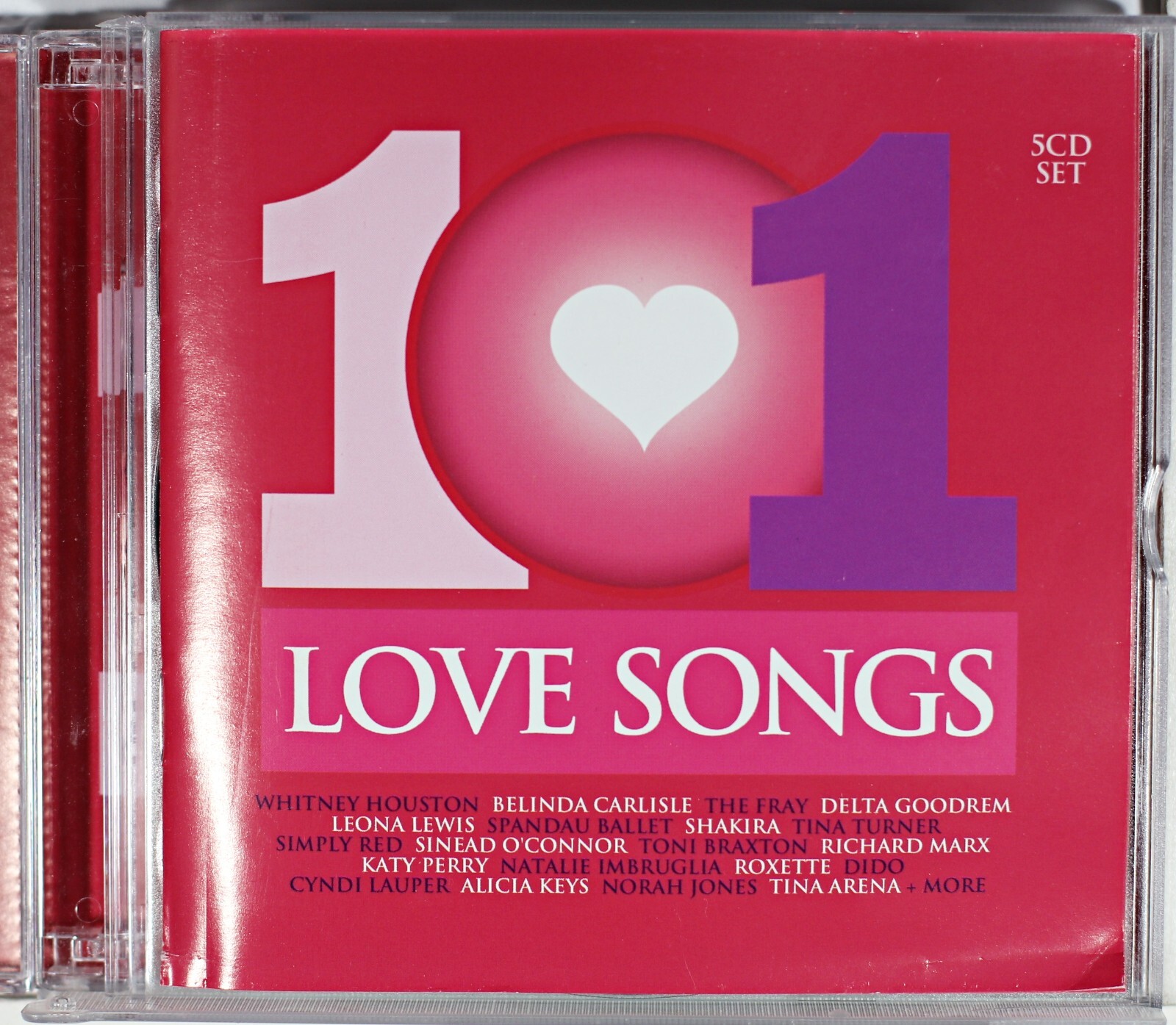 101 Love Songs Various 5 CDs Sinead O'Connor Cyndi Lauper Tina Arena ...