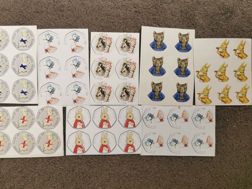 50p Coin Decals Job Lot Of 50p Stickers Coin Decals 50p Stickers x 30 ...