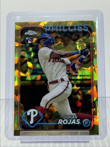 JOHAN ROJAS 2024 TOPPS CHROME GOLD ROOKIE SAPPHIRE RC /50 Q0170 | eBay