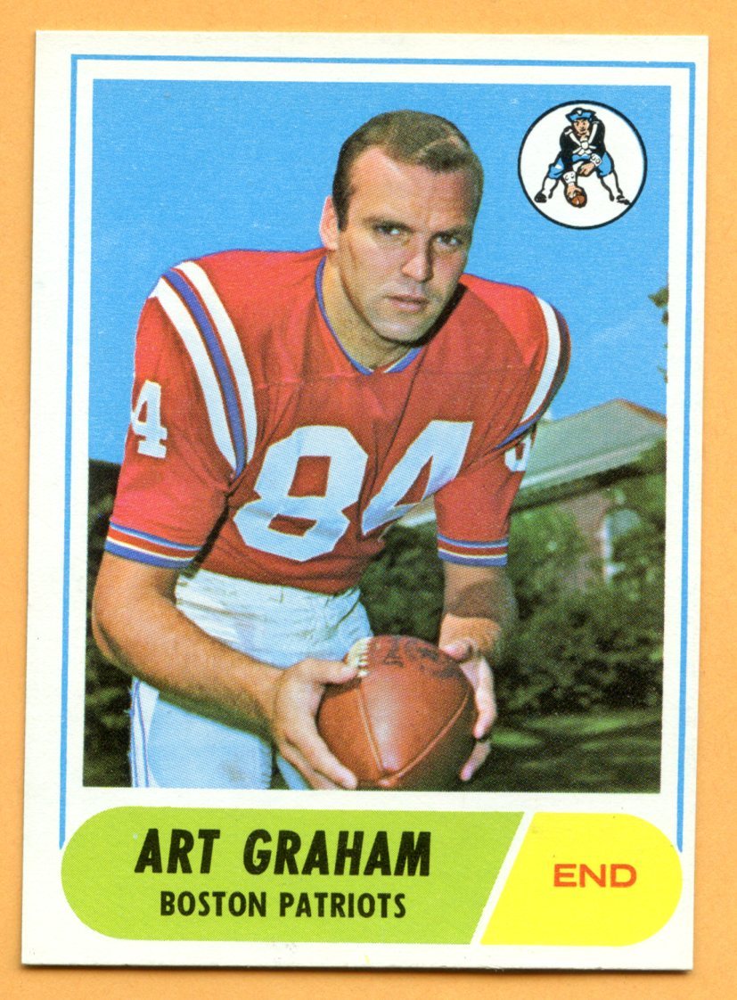 1968 Topps Football #150B Art Graham (EX-MT) -- Boston Patriots | eBay