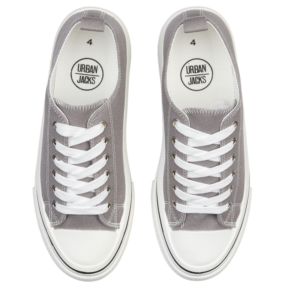 Ladies Canvas Trainers Platform Sneakers Plimsolls Lace Up Pumps Women ...