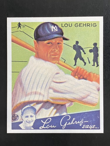 Lou Gehrig 1985 Renata Galasso 1934 Goudey Big League Chewing Gum ...