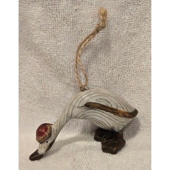 Vintage Tii Collection Wood Look Santa Duck Ornament Cottagecore ...