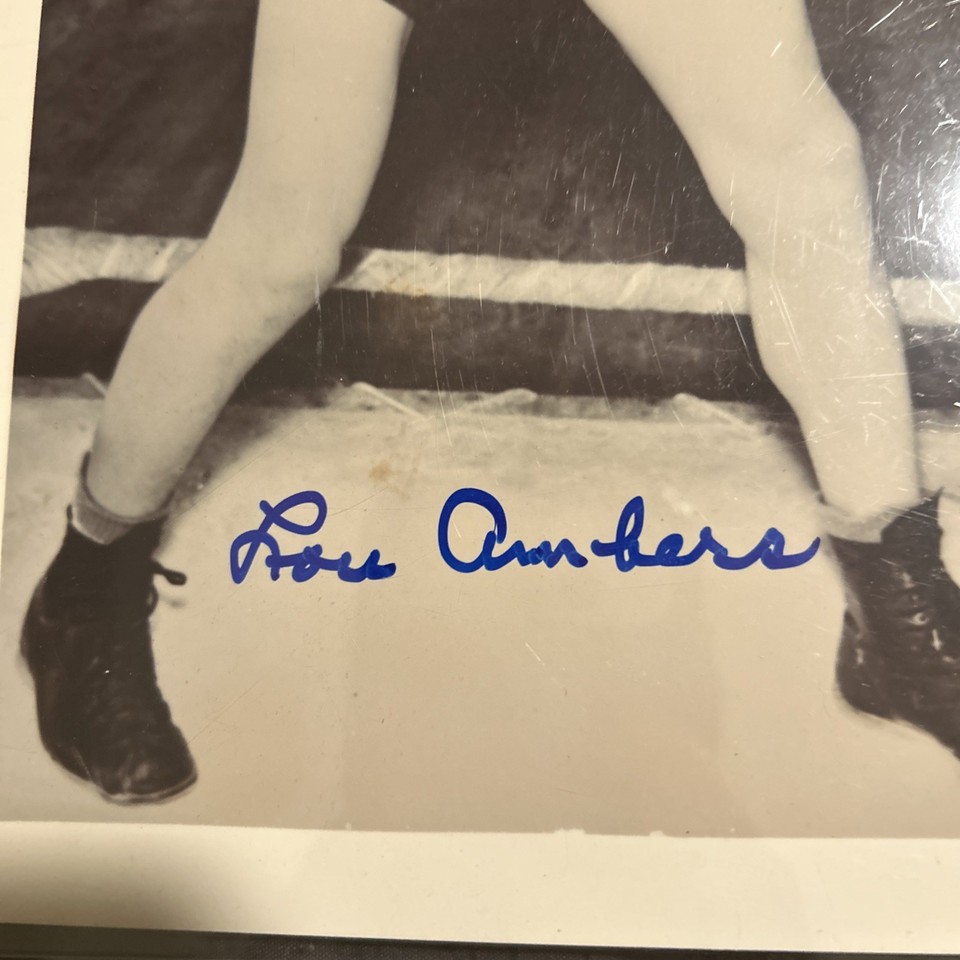 Boxer Lou Ambers RARE 8x10 Photo Signed Autographed | eBay UK