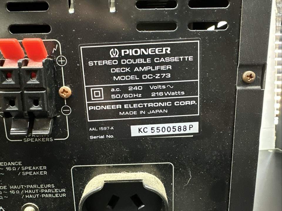 Pioneer DC-Z73 & F-Z93 Compact Stereo System | eBay Australia