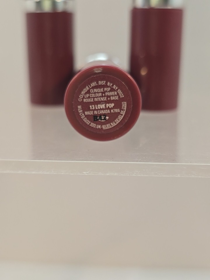 3 x Clinique Pop Longwear Lipstick - 13 Love Pop .13 oz / 3.8g FULL Size NEW | eBay