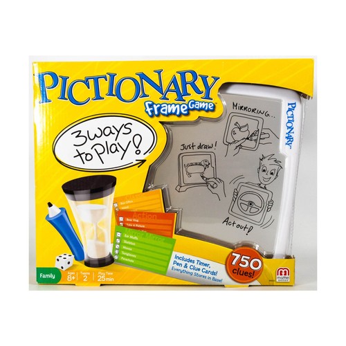 Mattel Boardgame Pictionary Frame Game Box VG+/Mint 746775321710| eBay