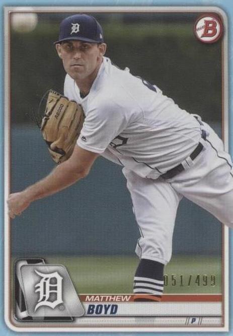 2020 Bowman - Matthew Boyd #30 Sky Blue /499 for sale online | eBay